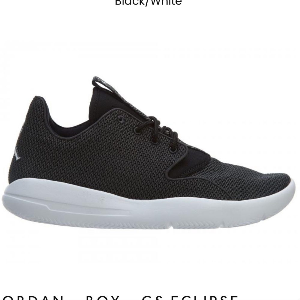 Jordan Gs Eclipse Black White Sneakers - Gem
